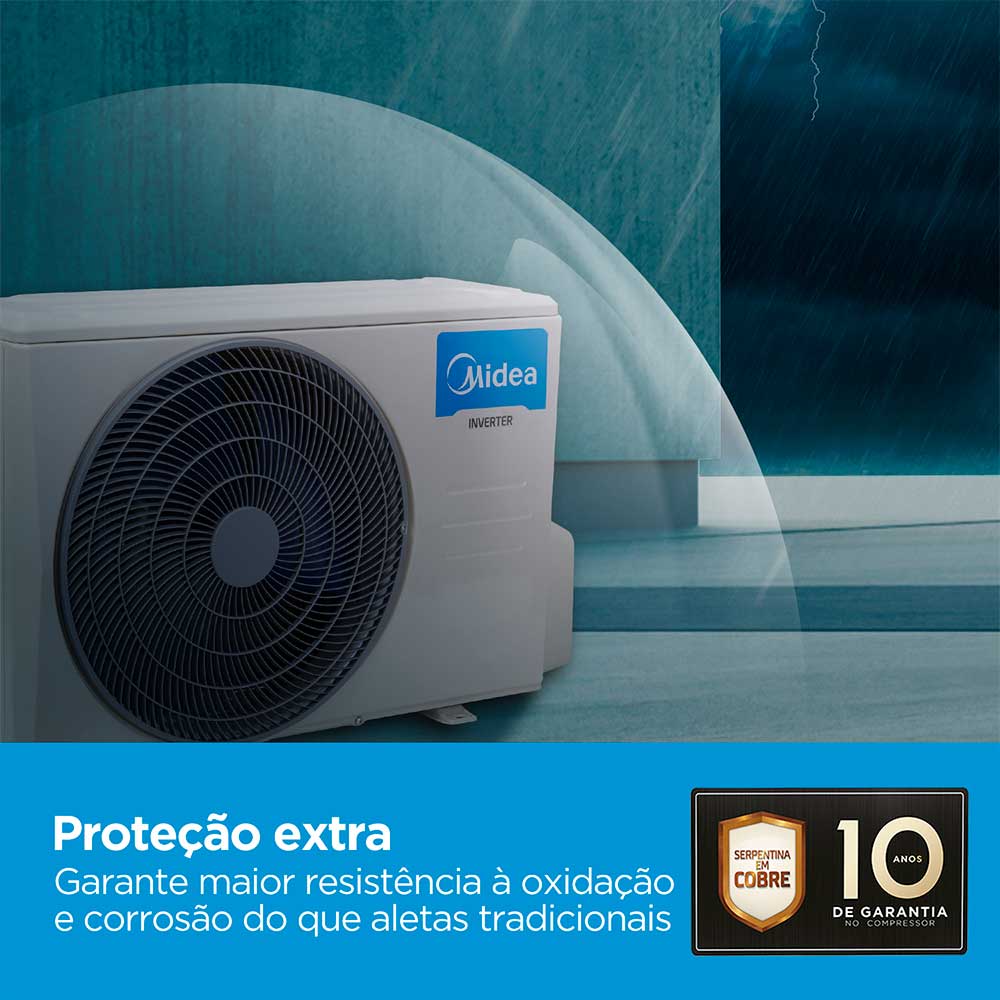 Ar Condicionado Split Hi-Wall Inverter Midea Xtreme Save Connect 9.000 ...