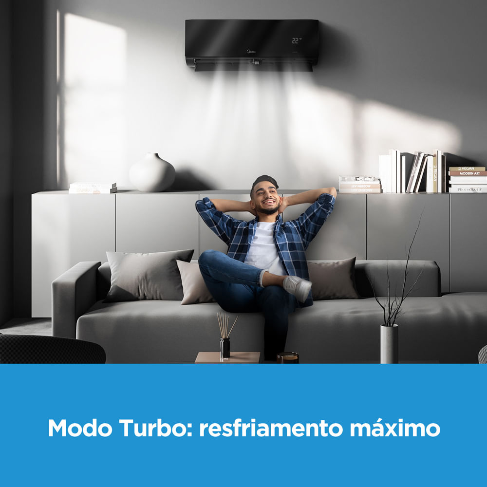 Ar-Condicionado Split Hi-Wall Midea Inverter Xtreme Save Connect Black ...