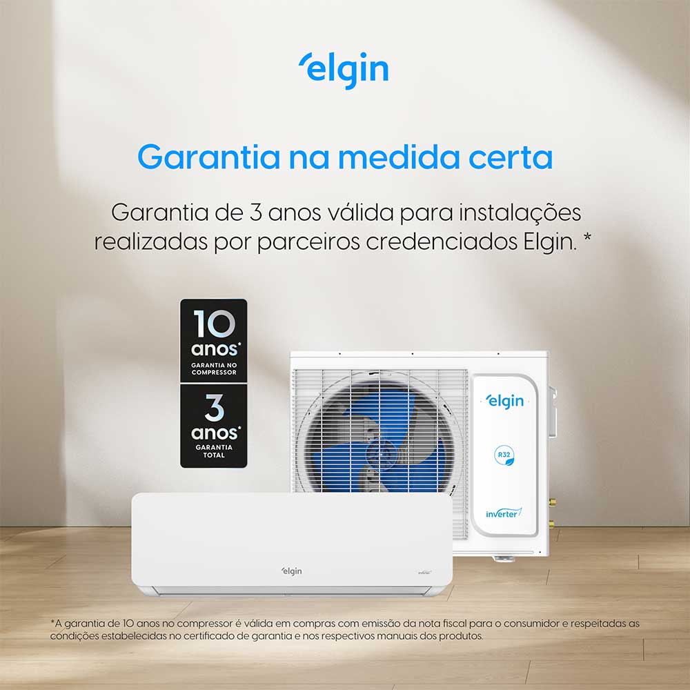 Ar Condicionado Split Hi-Wall Elgin Eco Dream Inverter Wi-Fi 12.000 BTU ...